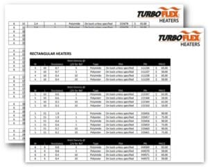 Standard Heaters - TurboFlex Heaters